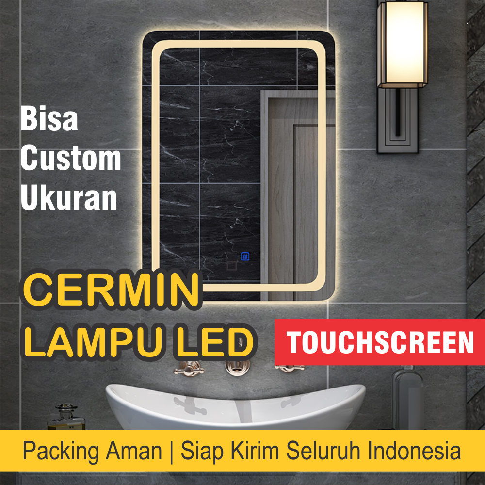 Jual Cermin Lampu LED Touchscreen Full Body | Shopee Indonesia