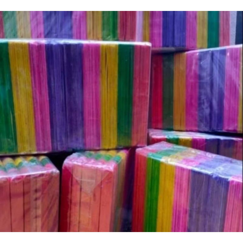 Jual STICK ES CREAM WARNA / STIK ES KRIM / STIK KERAJINAN (PAK) ISI 500 ...