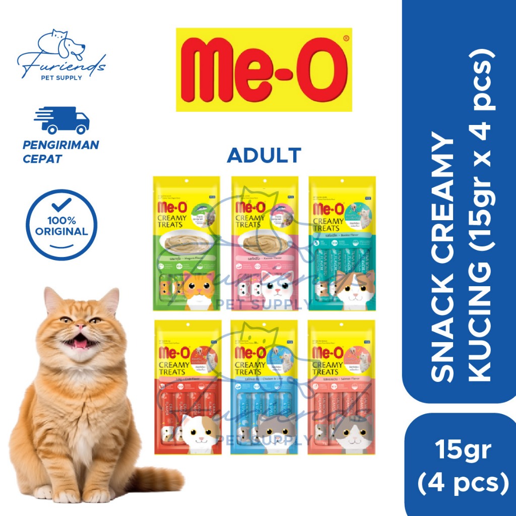 Jual MEO ME-O CREAMY Snack Kucing Snack Creamy Kucing Makanan Basah ...