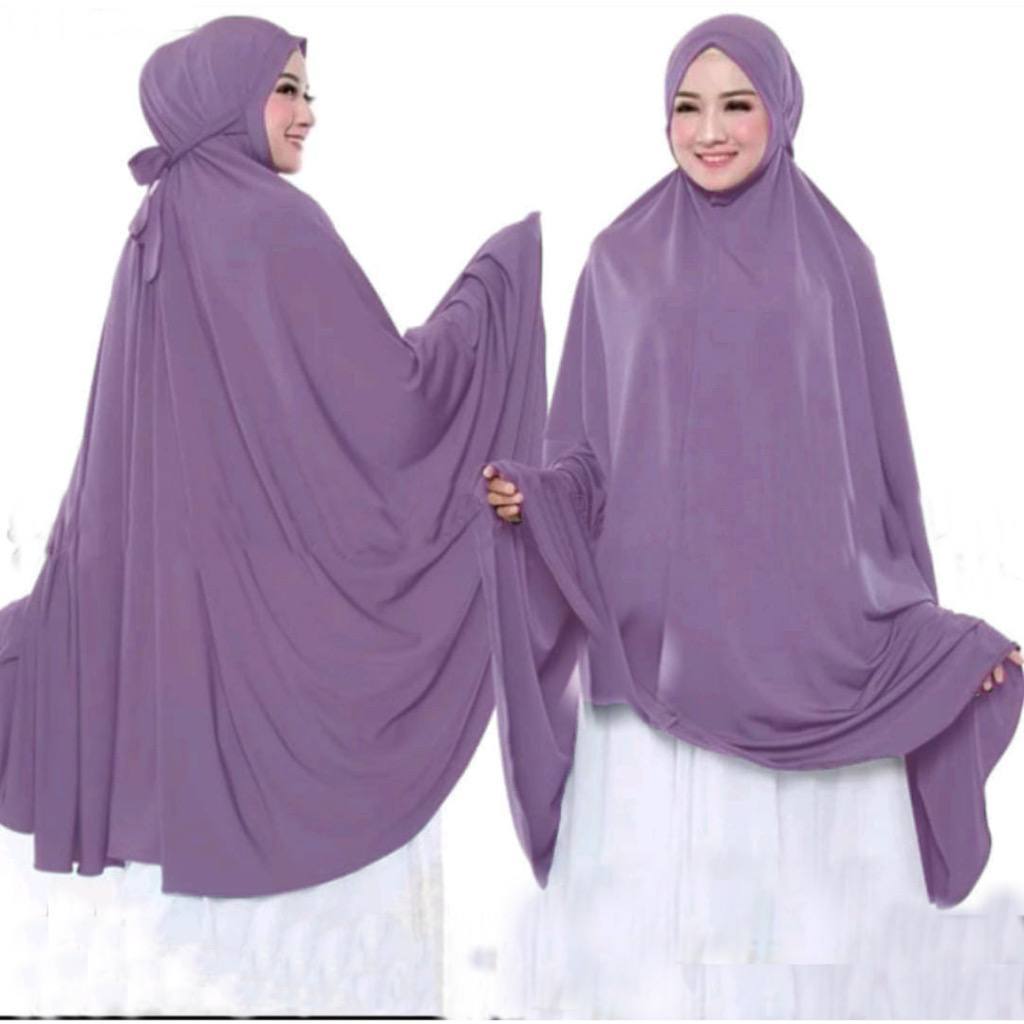 Jual (COD) MULIA HIJAB - JUMBO HIJAB NON PAD XXXXL JERSEY JILBAB BERGO PANJANG SYARI NYAMAN BISA ...