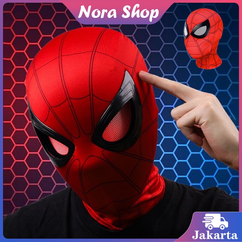 Jual Topeng Spiderman Bisa Kedip Chin Control Spiderman Mask Spiderman ...