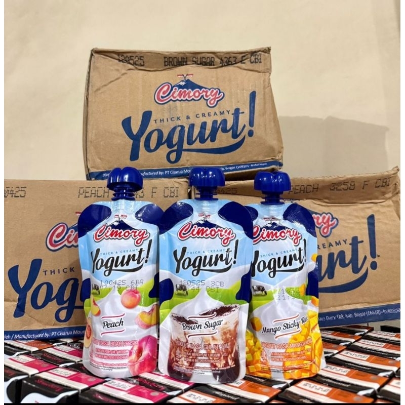 Jual Cimory Yogurt Squeeze Brown Sugar 120 g & ALL VARIAN | Shopee ...