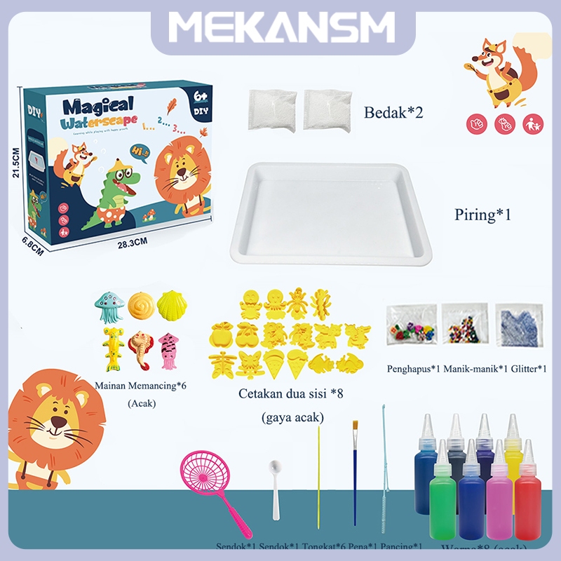 Jual MEKANSM Mainan Air DIY Mainan Magical Waterscape Jelly Mainan ...