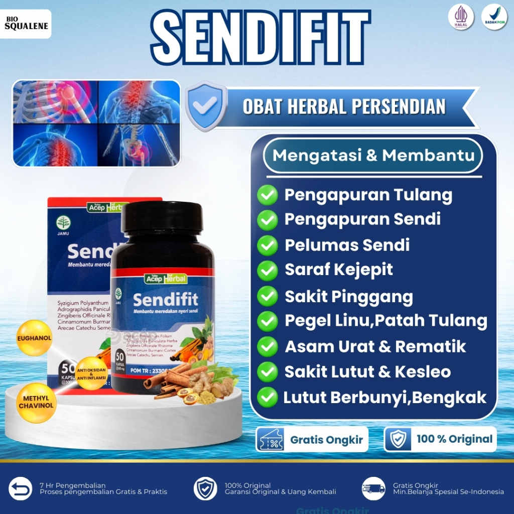 Jual Sendifit Obat Asam Urat Saraf Kejepit Sakit Lutut Nyeri Sendi ...