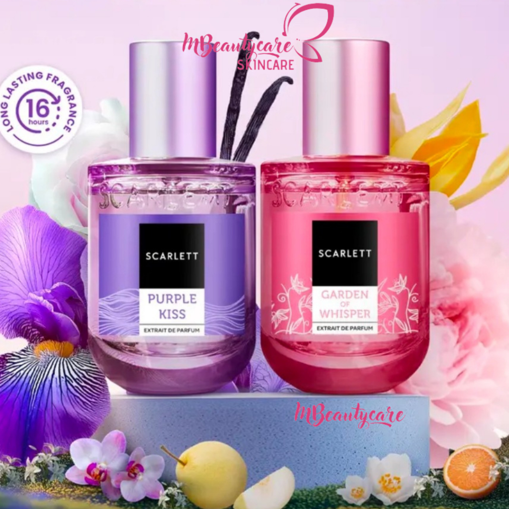 Jual Scarlett Whitening Extrait De Parfum Garden Of Whisper & Purple Kiss 30ml | Shopee Indonesia