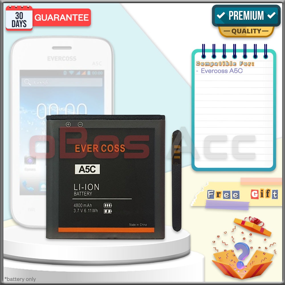 Jual Baterai EVERCOSS A5C Battery Batre Batrai HP | Shopee Indonesia