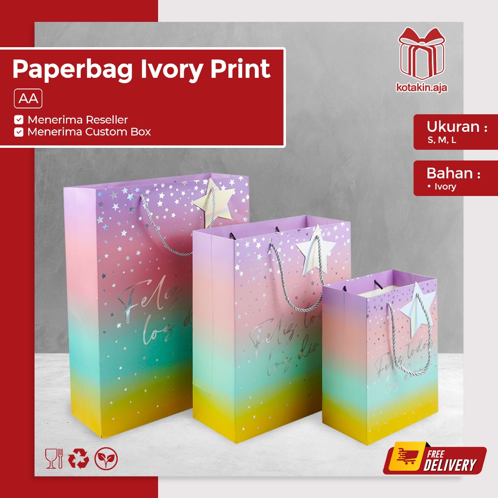 Jual Paper Bag Kado / Paper Bag Motif / Paper Bag Hampers / Paper Bag ...