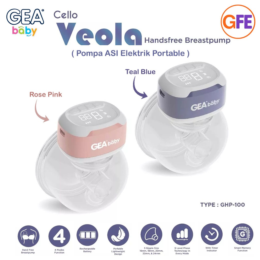 Jual GEA BABY Pompa ASI Elektrik Cello Veola Handsfree Breastpump ...
