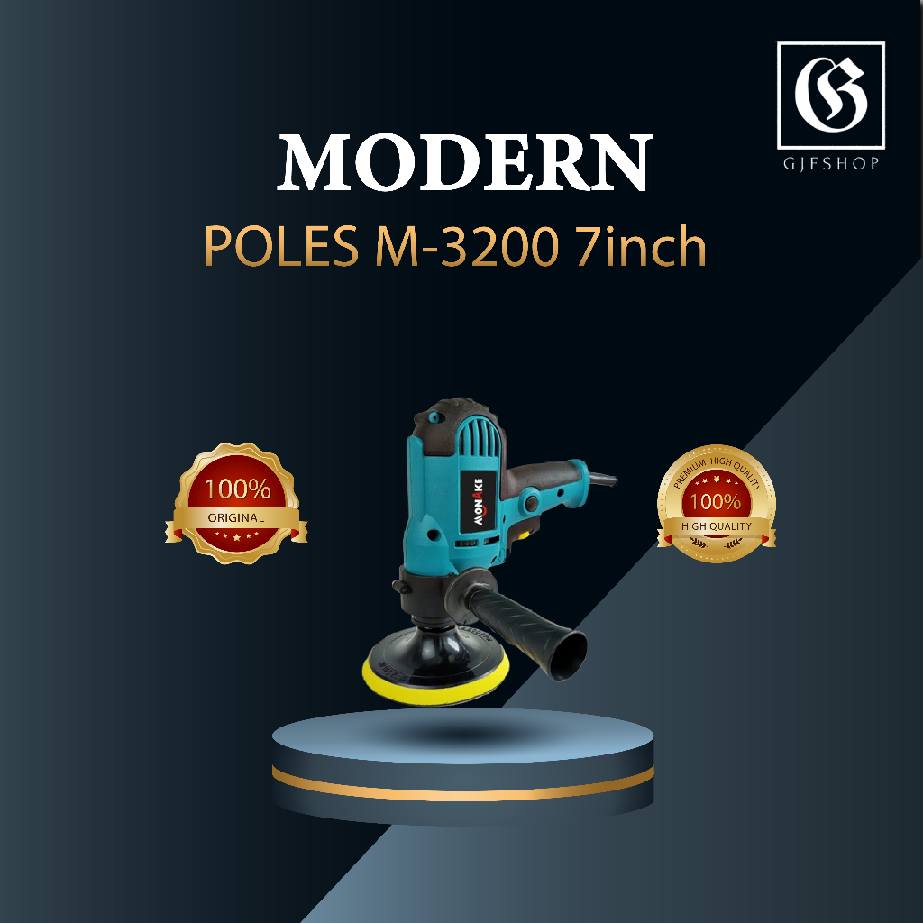 Jual Alat Poles Mobil Motor Mesin Poles Modern M-3200C 7 inch High ...