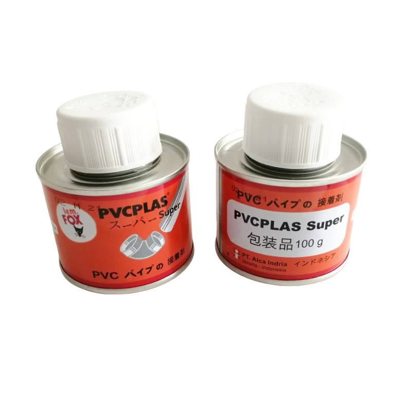 Jual Lem PVC FOX Kaleng PVCPLAS / Lem Pipa PVCPLAS Kaleng 100g (1 PCS ...