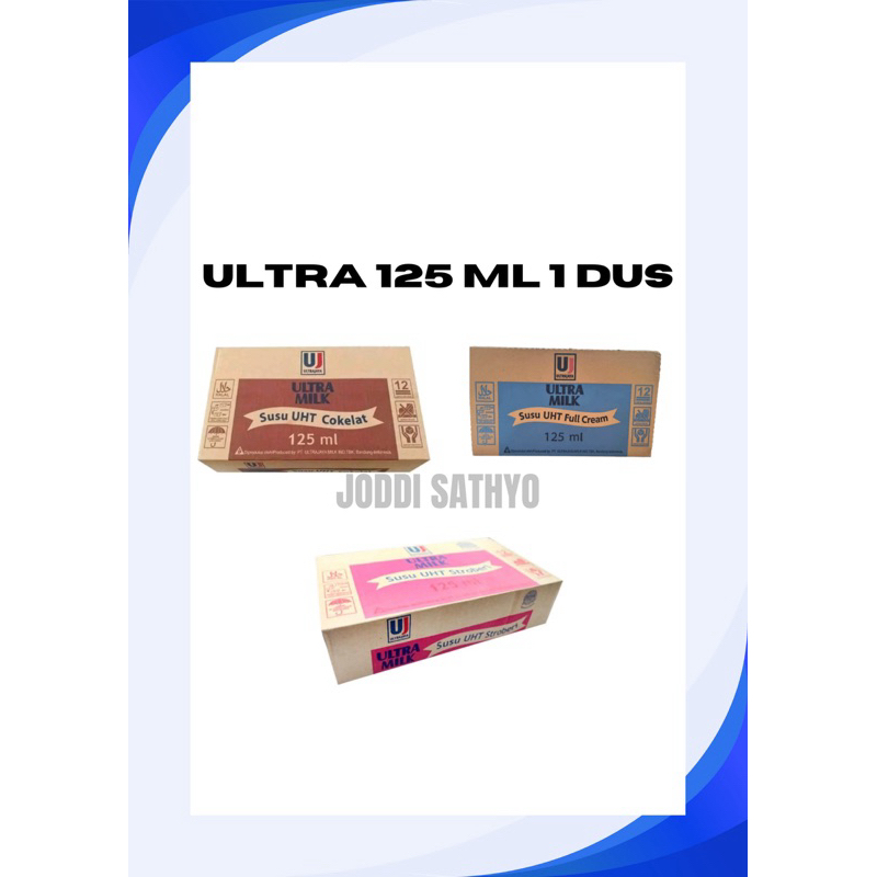Jual SUSU ULTRA MILK 125 ML 1 DUS ISI 40 | Shopee Indonesia