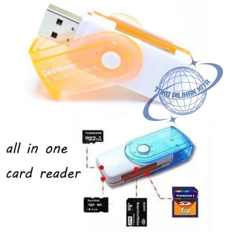 Jual card reader all in one pembaca file segala jenis kartu memory atau ...