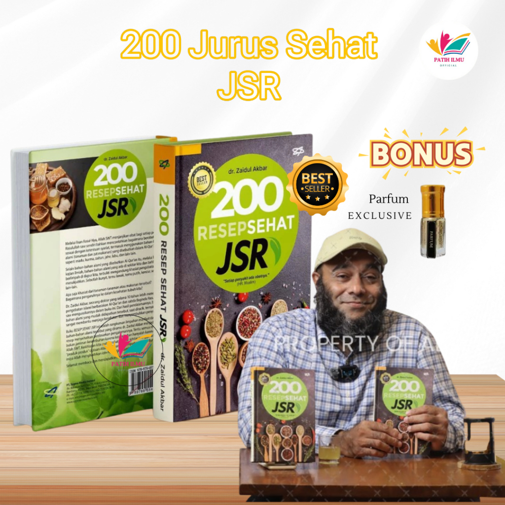 Jual Buku 200 Resep Sehat JSR Dr. Zaidul Akbar Resep Menyehatkan Free Parfum Original Full Color ...