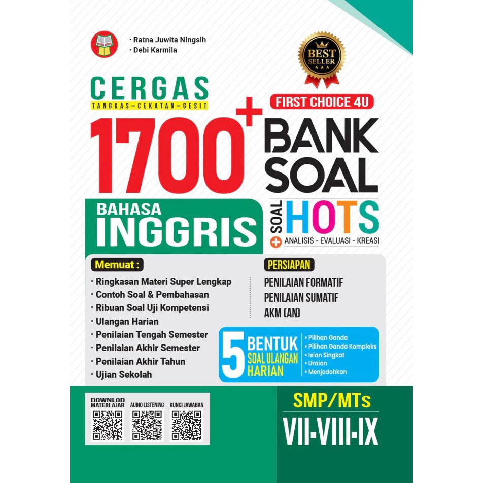 Jual Buku Cergas 1700 Plus Bank Soal/Ulangan Harian +Pembahasan Bahasa ...