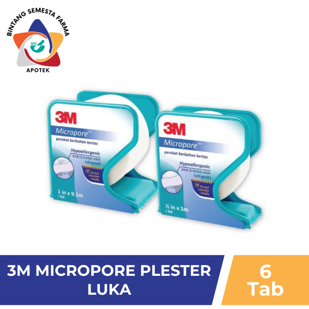 Jual 3M MICROPORE PLESTER LUKA | Shopee Indonesia