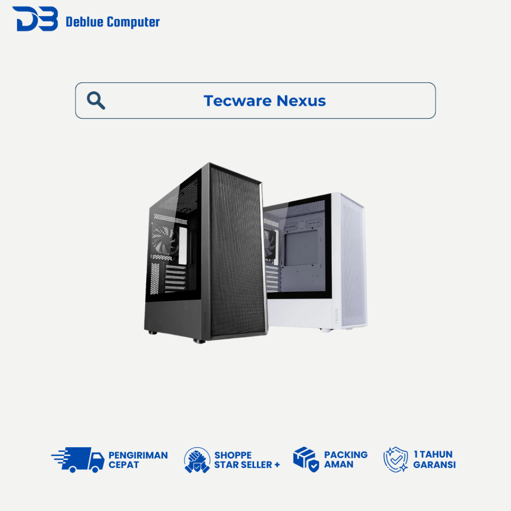 Jual Tecware Nexus C Tempered Glass Minimalist Mid Tower Chassis ...