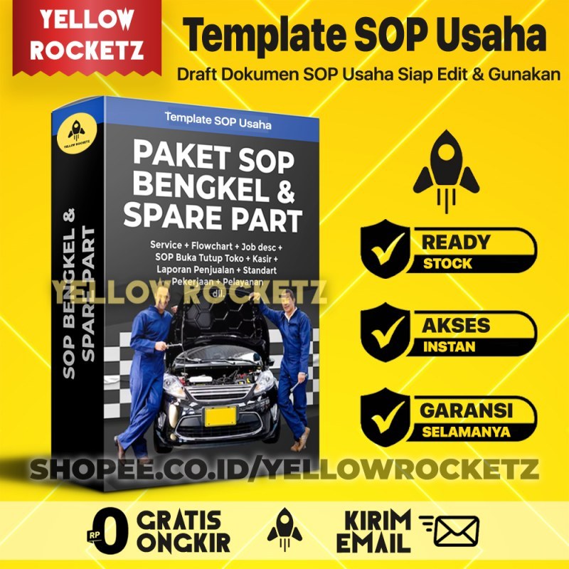Jual Paket SOP BENGKEL & SPARE PART - Program Standar Operasional ...