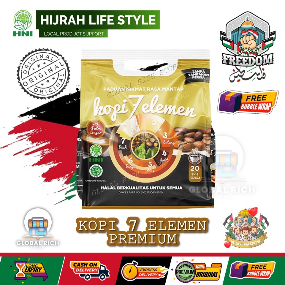 Jual KOPI 7 ELEMENT PREMIUM HNI HPAI | Shopee Indonesia
