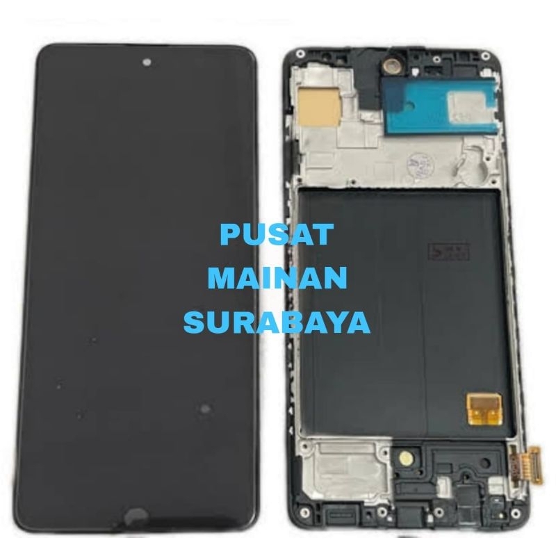 Jual LCD TOUCHSCREEN SAMSUNG A51 / A515 / A515F - ORI OLED BIG GLASS PLUS FRAME | Shopee Indonesia