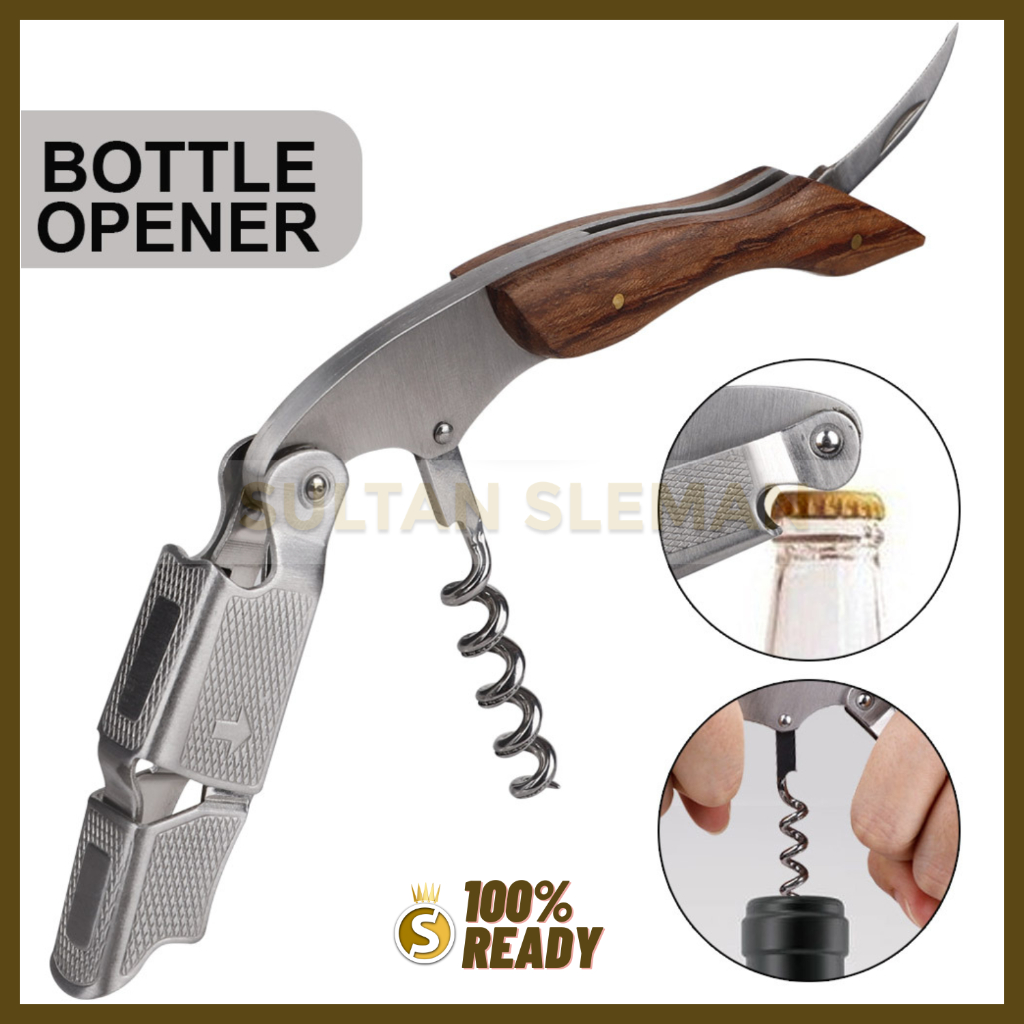 Jual Corkscrew / Pembuka Tutup Botol / Wine Opener / alat pembuka botol ...