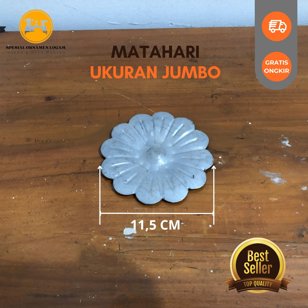 Jual Bunga matahari besi plat ornamen tralis pagar besi tempa ...