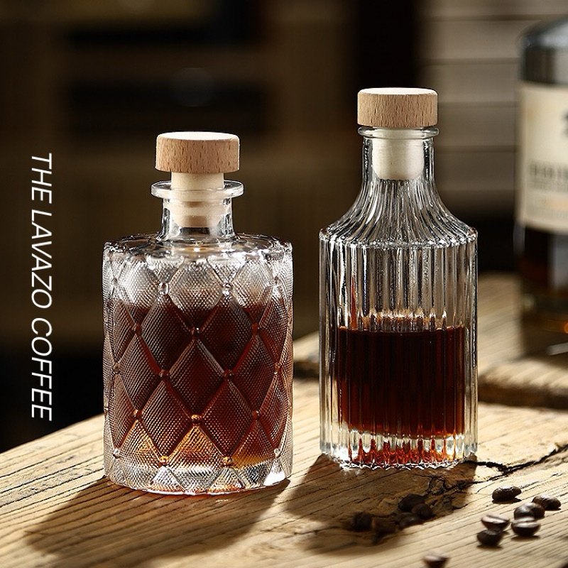 Jual Vintage Liquor Glass Bottle | Botol Kaca Es Kopi | Unique Cold ...