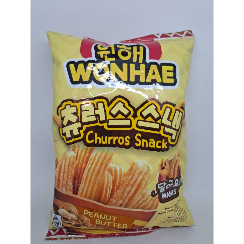 Jual WONHAE Churros Snack rasa original / peanuts butter 60 gram ...