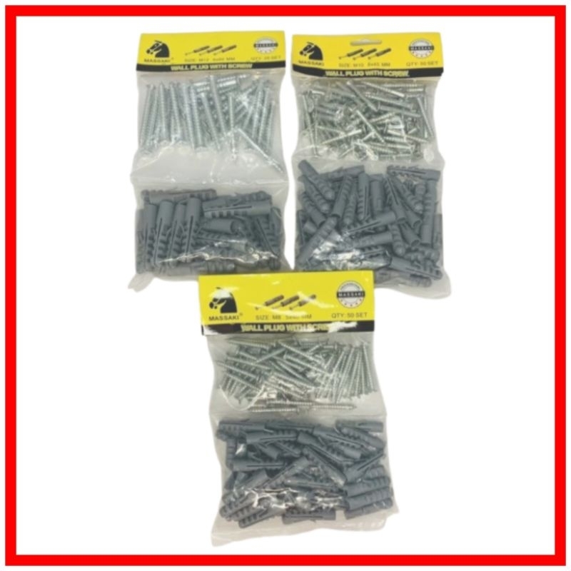 Jual VISER FISER FISHER MASSAKI M6 M8 M10 + SKRUP | Shopee Indonesia