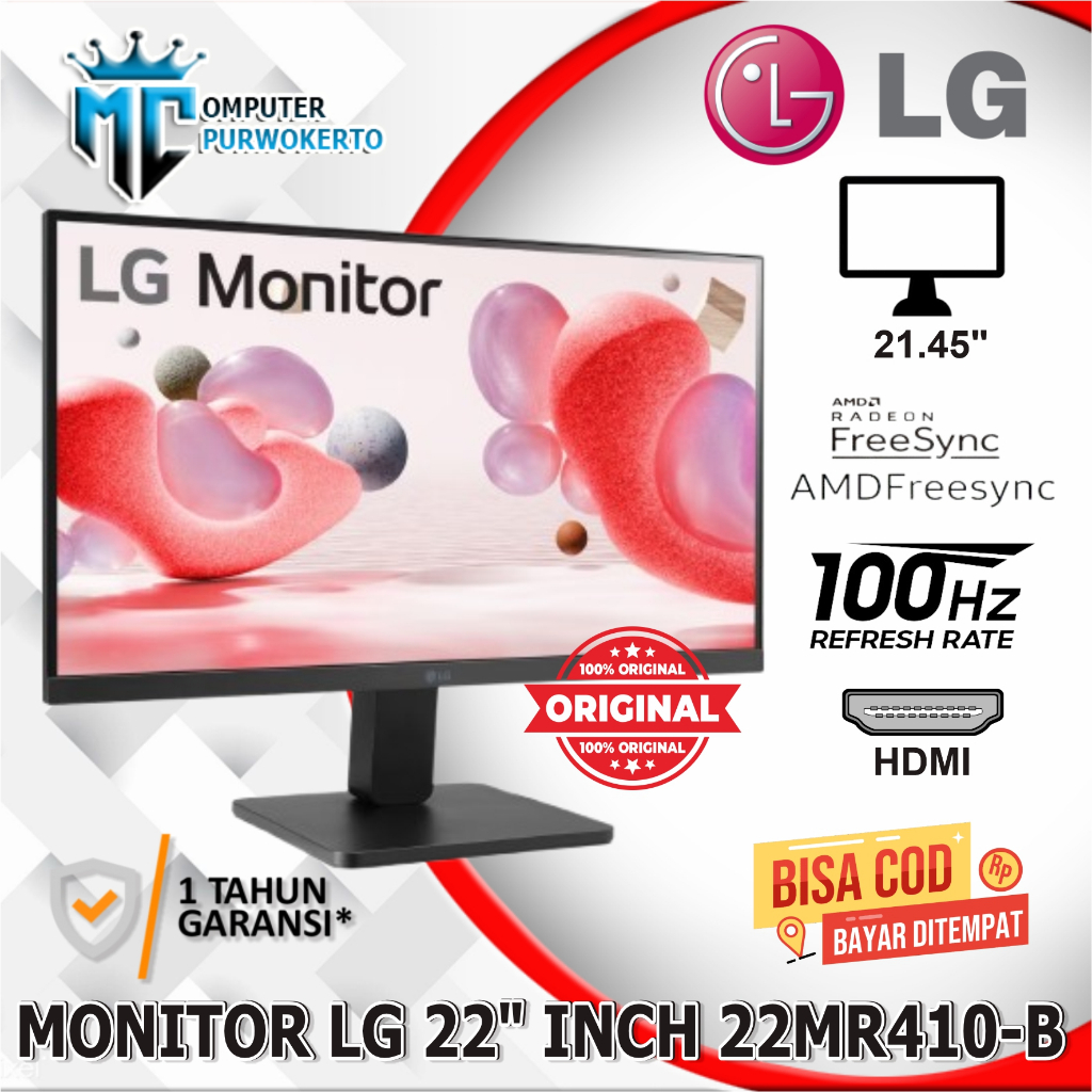 Jual Monitor LG 22" Inch 22MR410-B FHD VA HDMI 100Hz AMD FreeSync 22" 22MR410-B | Shopee Indonesia