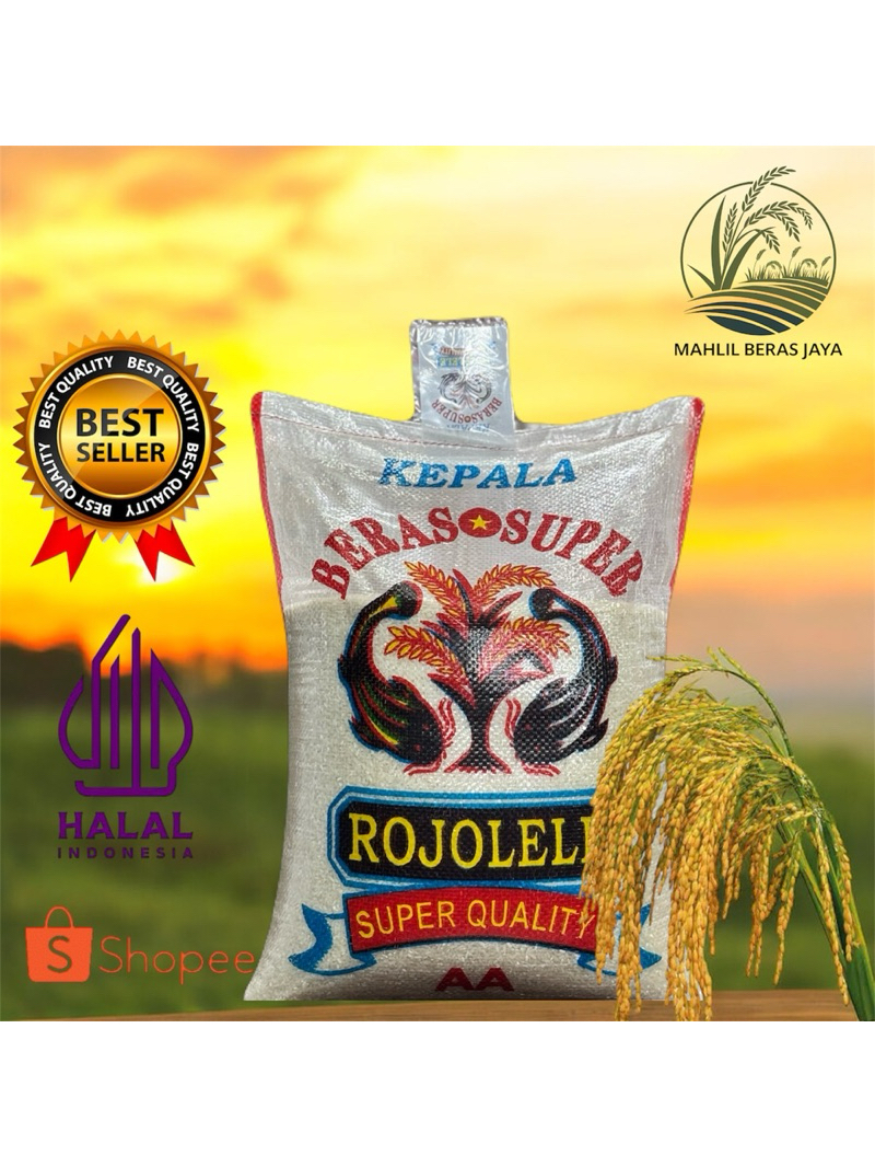 Jual Beras medium cap Rojolele super solo 5kg 10kg 20kg 25kg pulen enak termurah | Shopee Indonesia