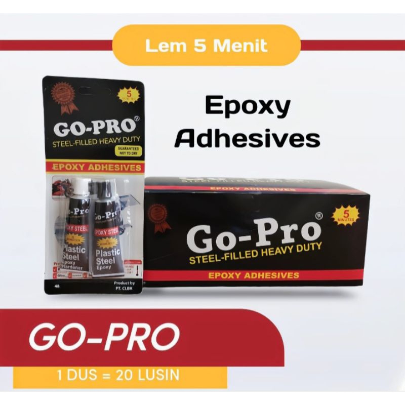 Jual GOPRO Lem Epoxy Lem Steel Lem Besi dan Lem Plastik | Shopee Indonesia