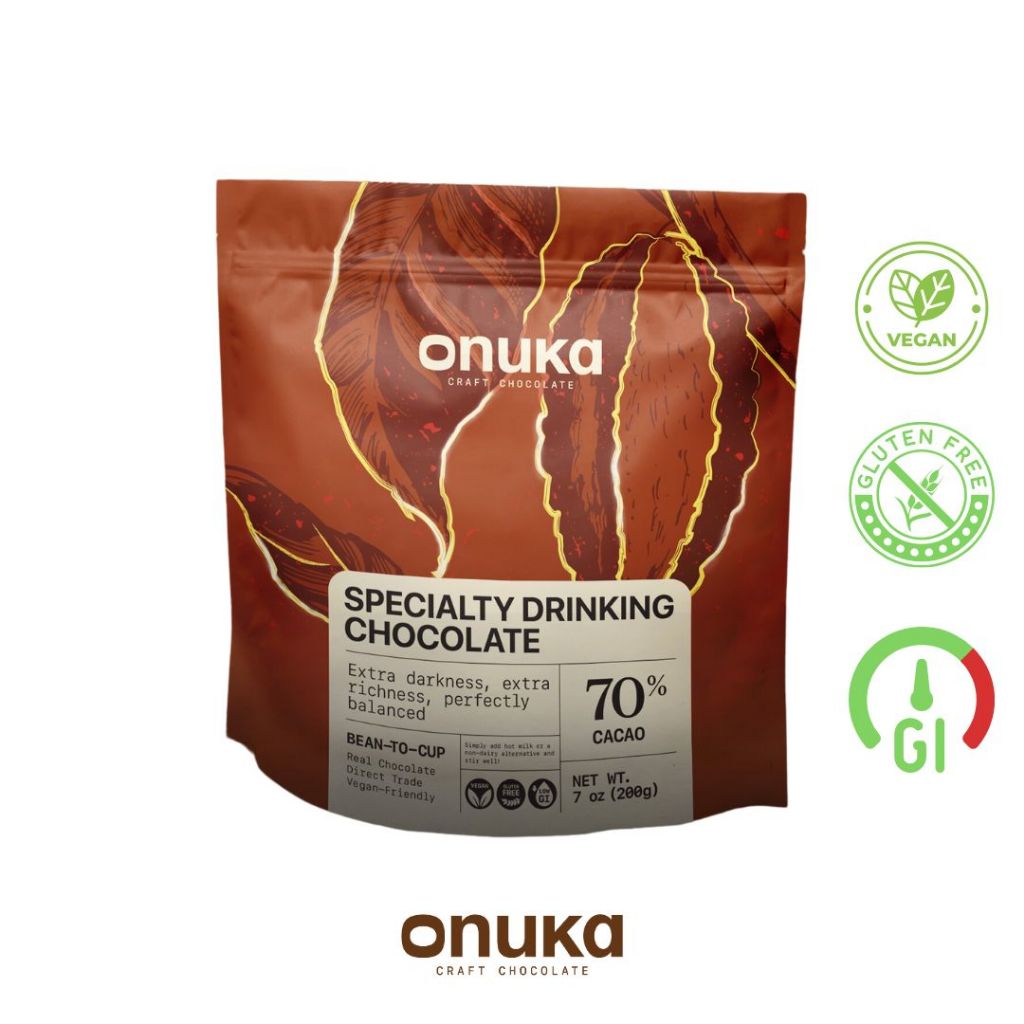 Jual Onuka 70% Dark Specialty Drinking Chocolate Powder 200g / Low ...