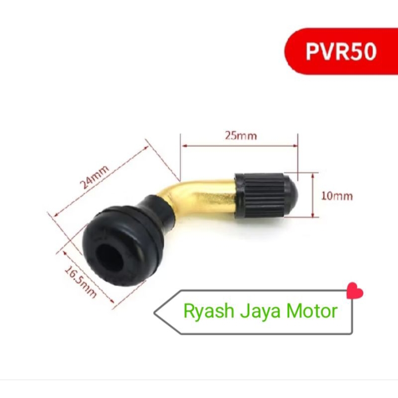 Jual Pentil Karet Bengkok PVR 40, 50, 70 untuk Scooter Sepeda listrik/ motor listrik/ Motor ...