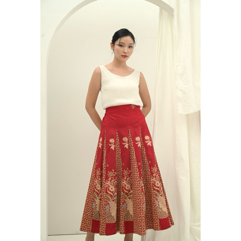 Jual Rok panjang Batik Merah - 141BBB | Shopee Indonesia