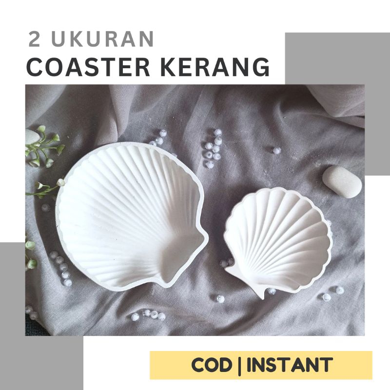 Jual Coaster Kerang Tatakan Aksesoris Alas Properti Foto Tempat ...