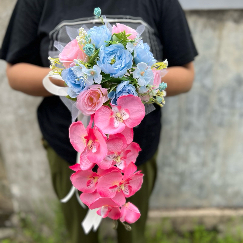 Jual Hand Bouqet Anggrek Ready Stock Bukan Po Wedding Bunga