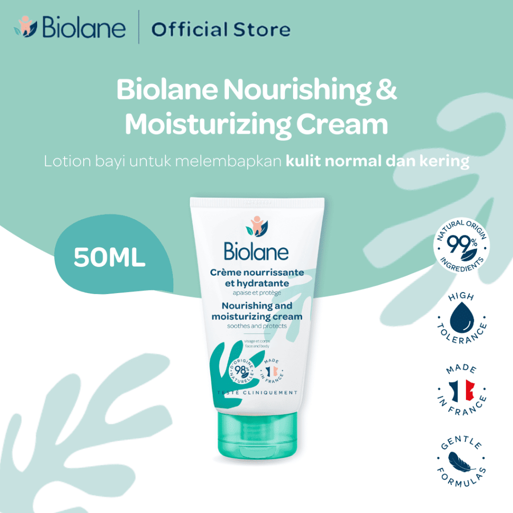 Jual Biolane Nourishing and Moisturizing Cream 50ml - Krim Lotion Bayi ...
