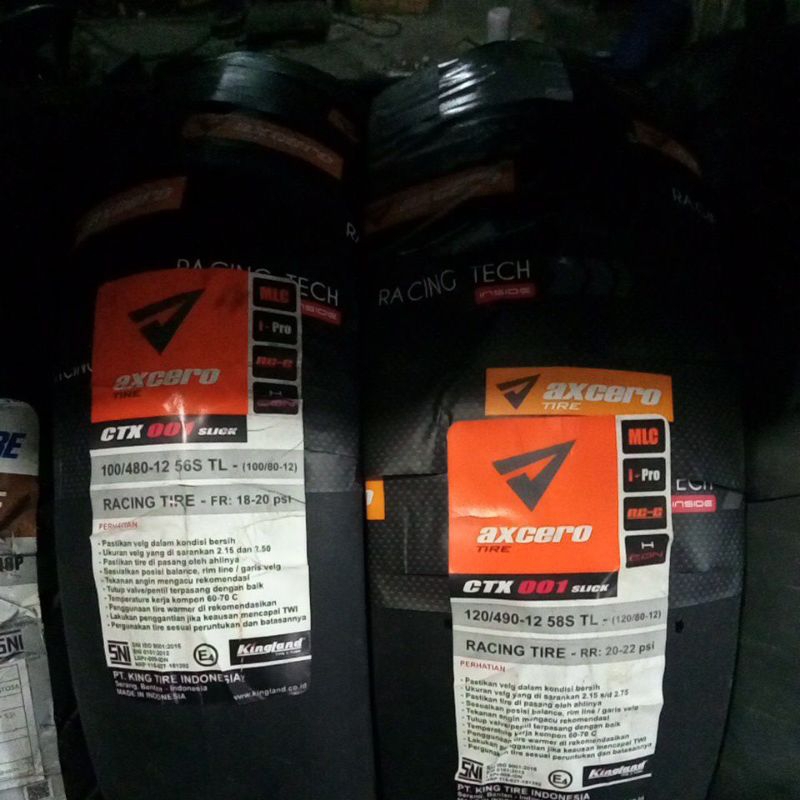 Jual ban kingland ctx-001 slick ring 12 ukuran 100-80/12 dan 120-80/12 ...