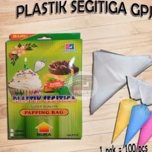 Jual Plastik Paping Bag/plastik Segitiga Tebal Anti bocor 1 pack 100 ...