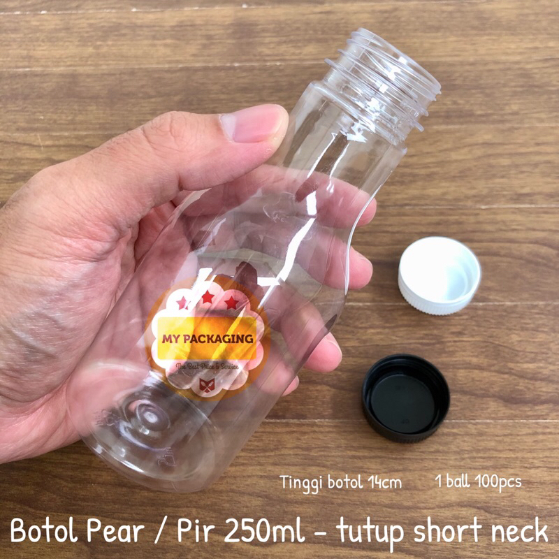 Jual Botol plastik PIR PEAR 250ml + Tutup ( 1 Ball isi 100 botol ...