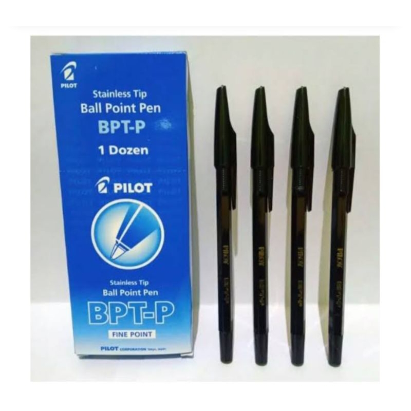 Jual pen pilot bptp hitam 1box 12pcs | Shopee Indonesia