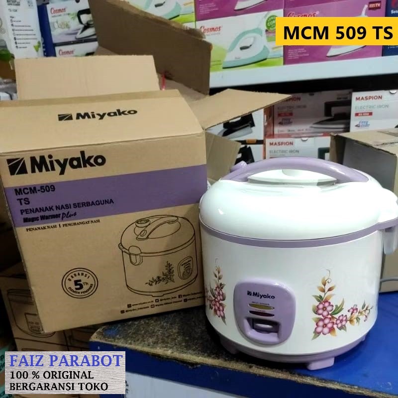 Jual MAGIC COM / RICE COOKER MIYAKO MCM509TS / MCM 509 TS / MCM-509 TS [1,8 LITER] TANPA KUKUSAN ...