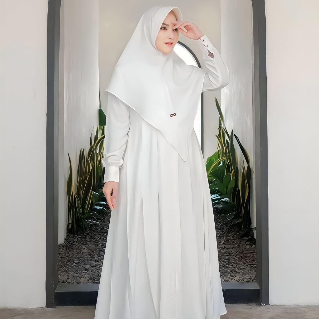 Jual Kanaya Syari Gamis Resleting Depan Gamis Pesta Kekinian Gamis ...