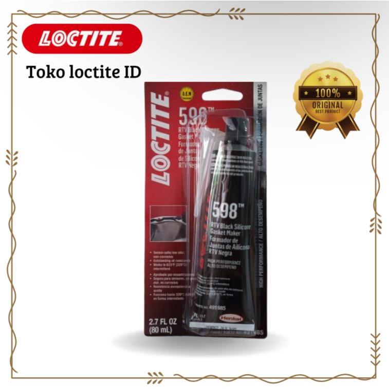 Jual LOCTITE SI 598 Black Gasket Sealant Lem Paking Warna Hitam/Gasket ...