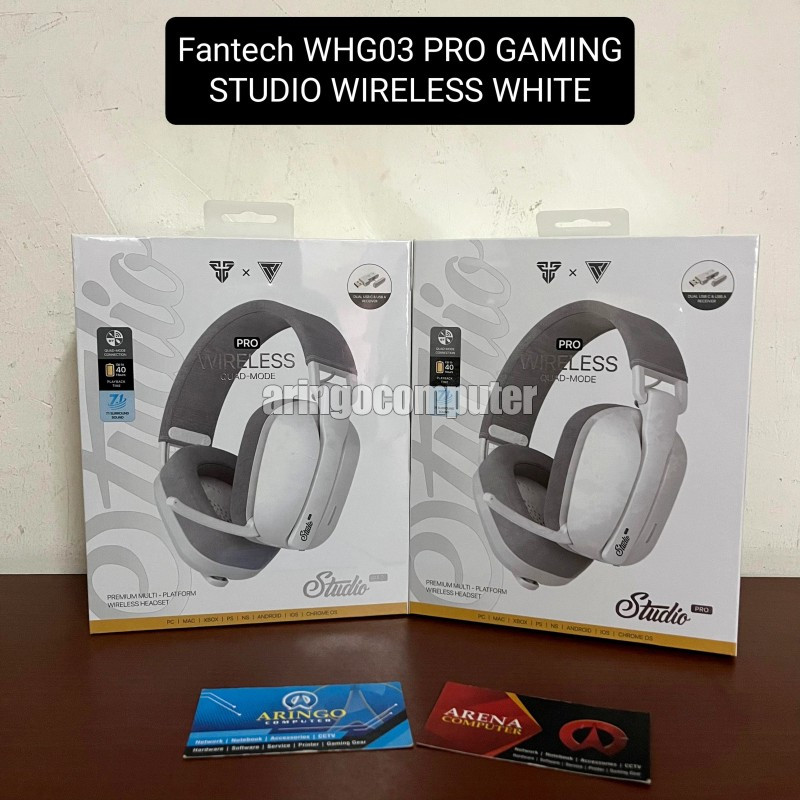 Jual Headset Fantech WHG03 PRO GAMING STUDIO WIRELESS WHITE | Shopee ...