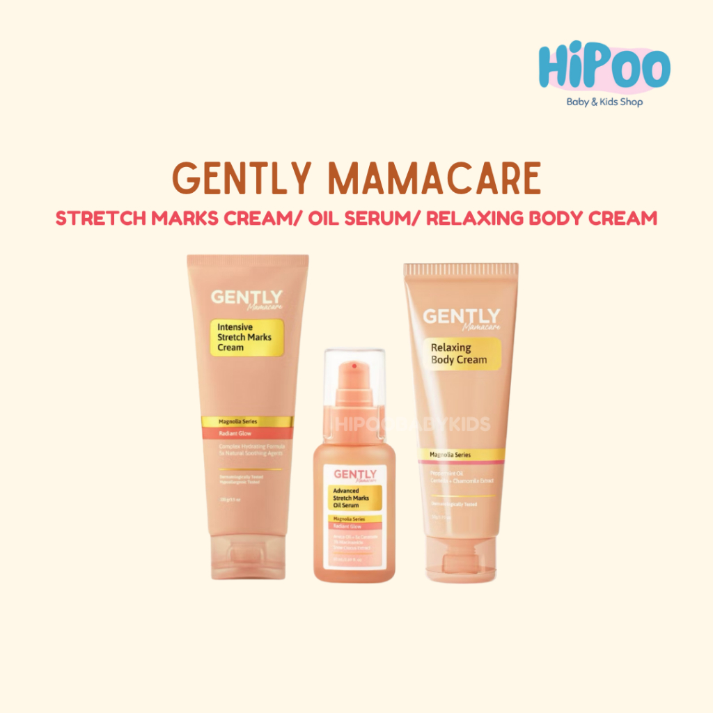 Jual GENTLY Mamacare Stretchmark Cream/ Stretchmark Oil Serum/ Relaxing ...