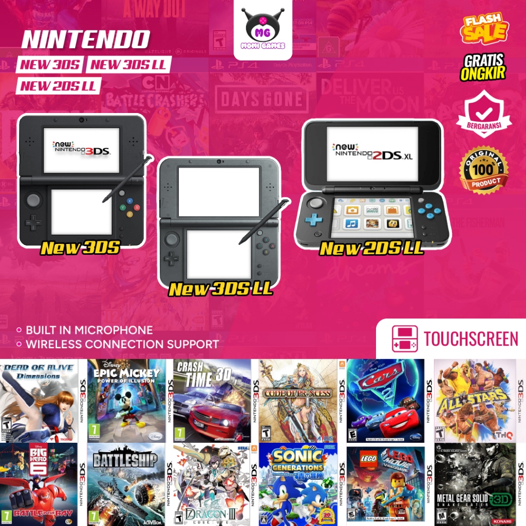 Jual Nintendo Second New 3DS / New 3DS LL / New 2DS LL Second Mesin Original 128GB / 64GB / 32GB ...