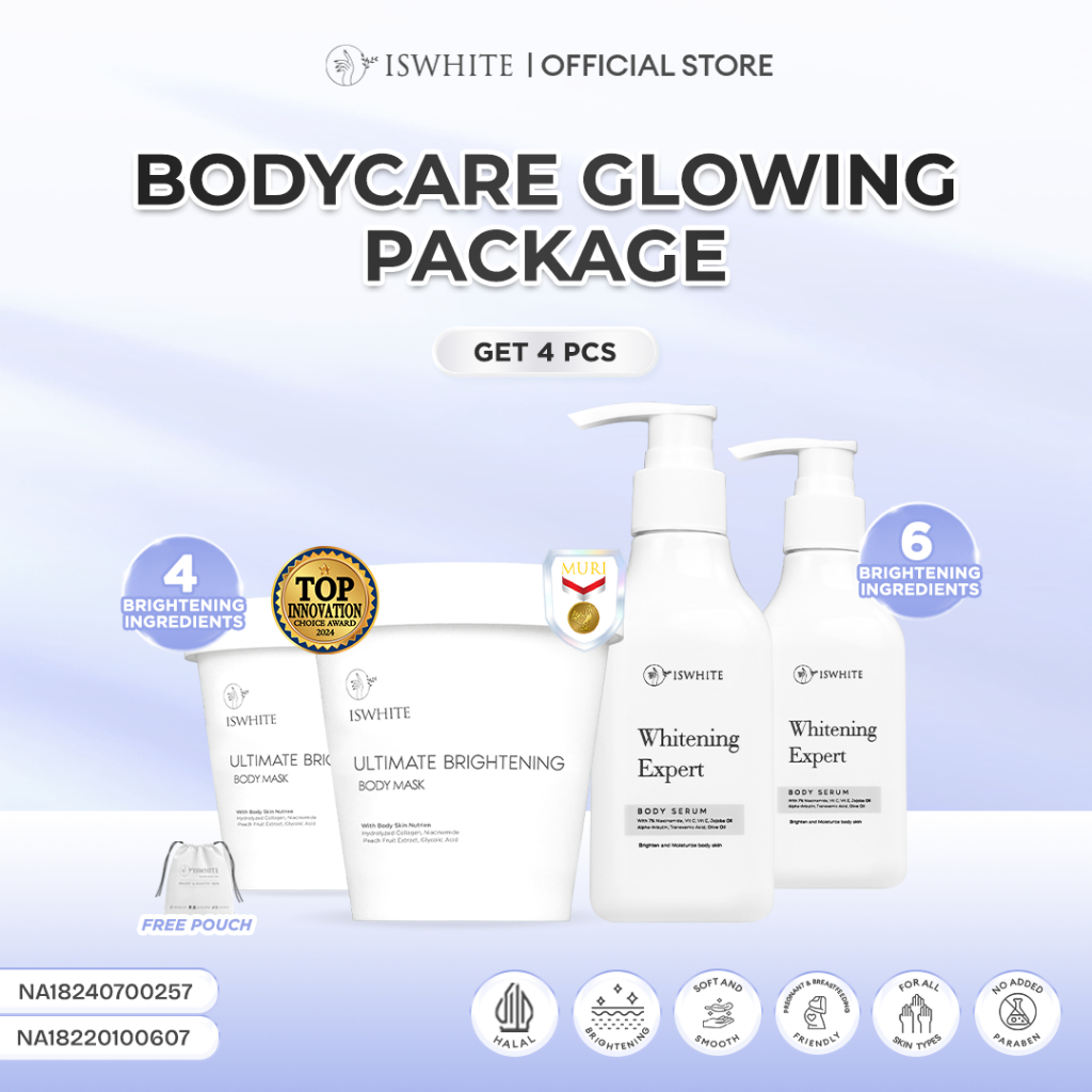 Jual ISWHITE Double Glowing Package - 2 Pcs Body Mask & 2 Pcs Body ...