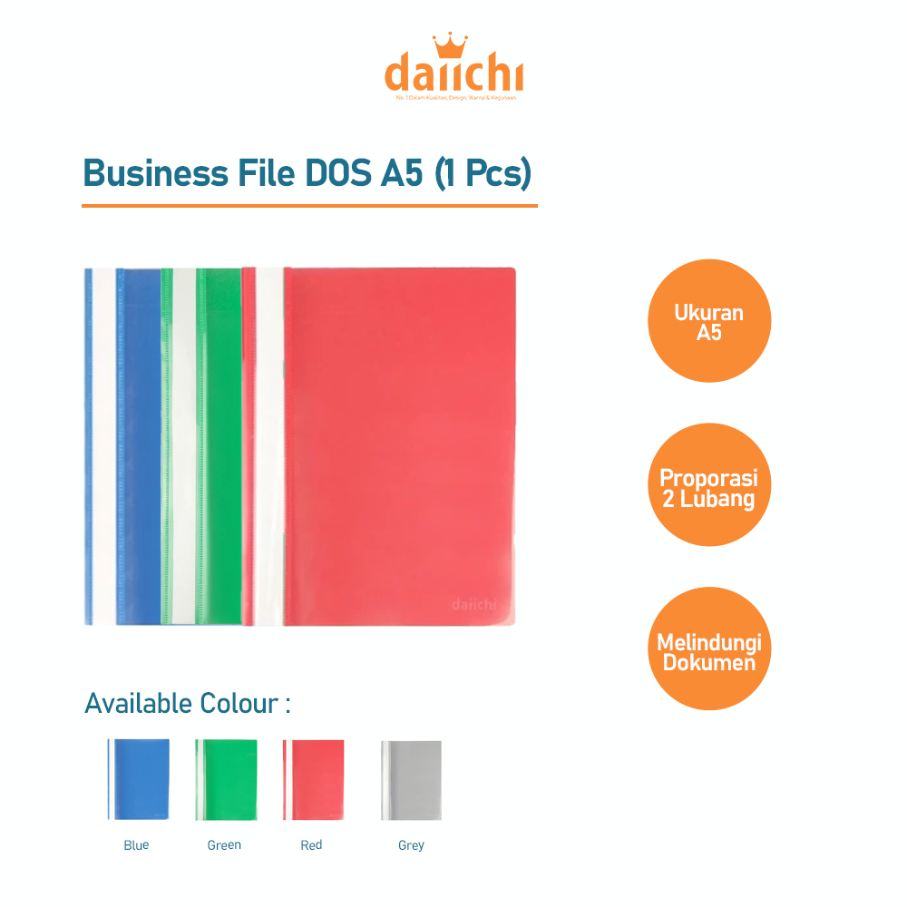 Jual Daiichi - Map Plastik Map Folder Acco Business File DOS A5 ...