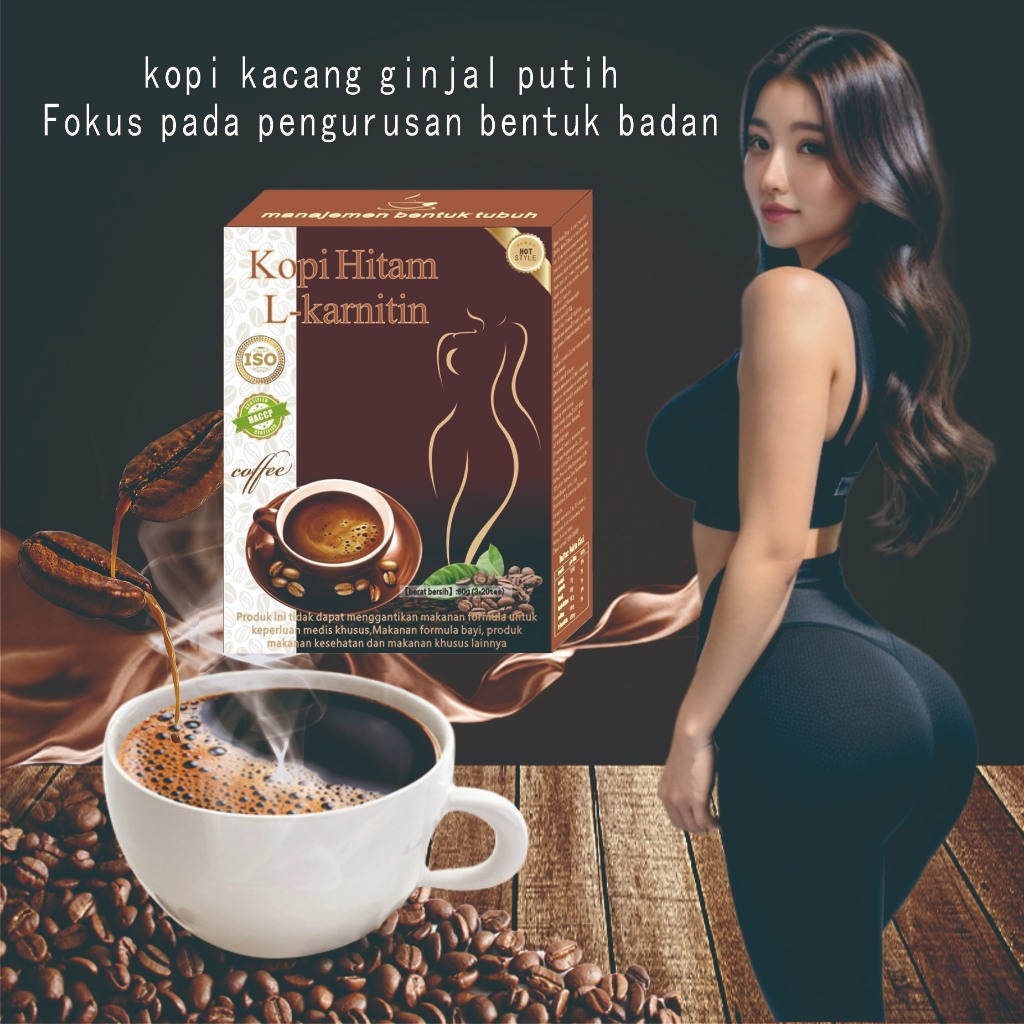 Jual 01Bubuk kopi instan L-karnitin (3gram x 20bungkus)kopi hitam pelangsing 7 hari,Kopi kolagen ...